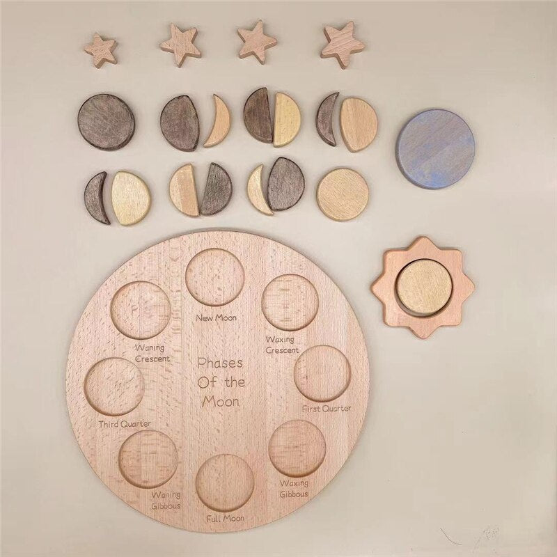 Montessori Moon Phase Puzzle Toy for Kids – RevolutionYoga
